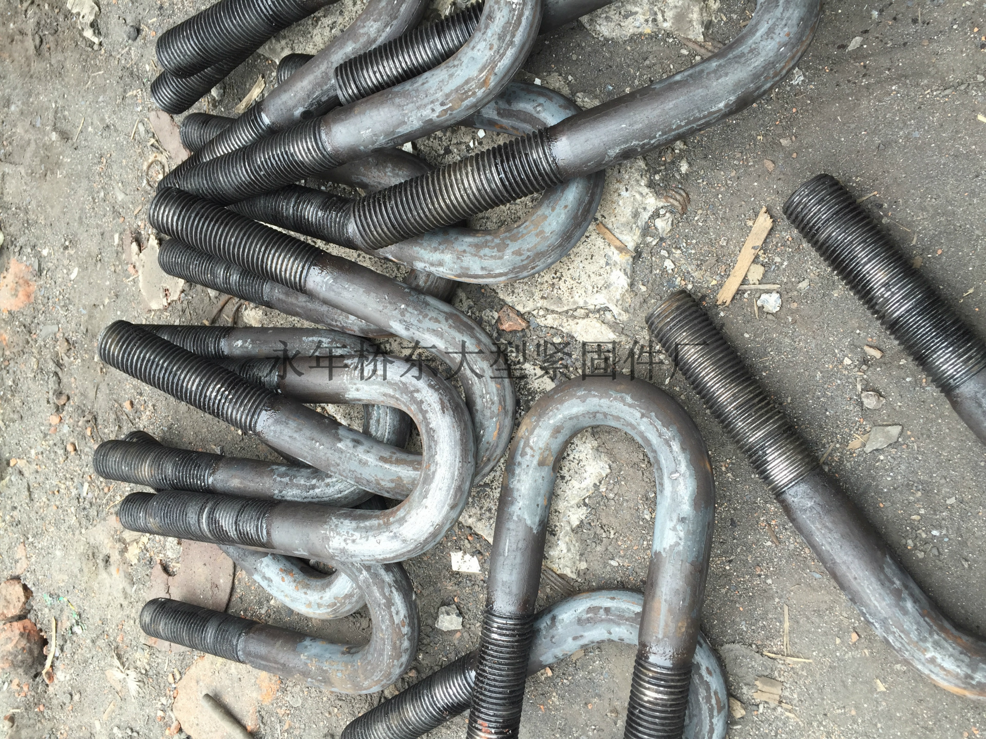 厂家供应 M16—48 普碳圆钢 Q235b材质 U型螺栓 预埋螺栓 标准件 - 建材批发网